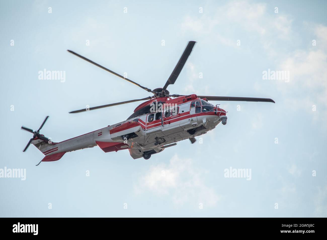 Military medical helicopter, for emergency evacuation of the wounded ...