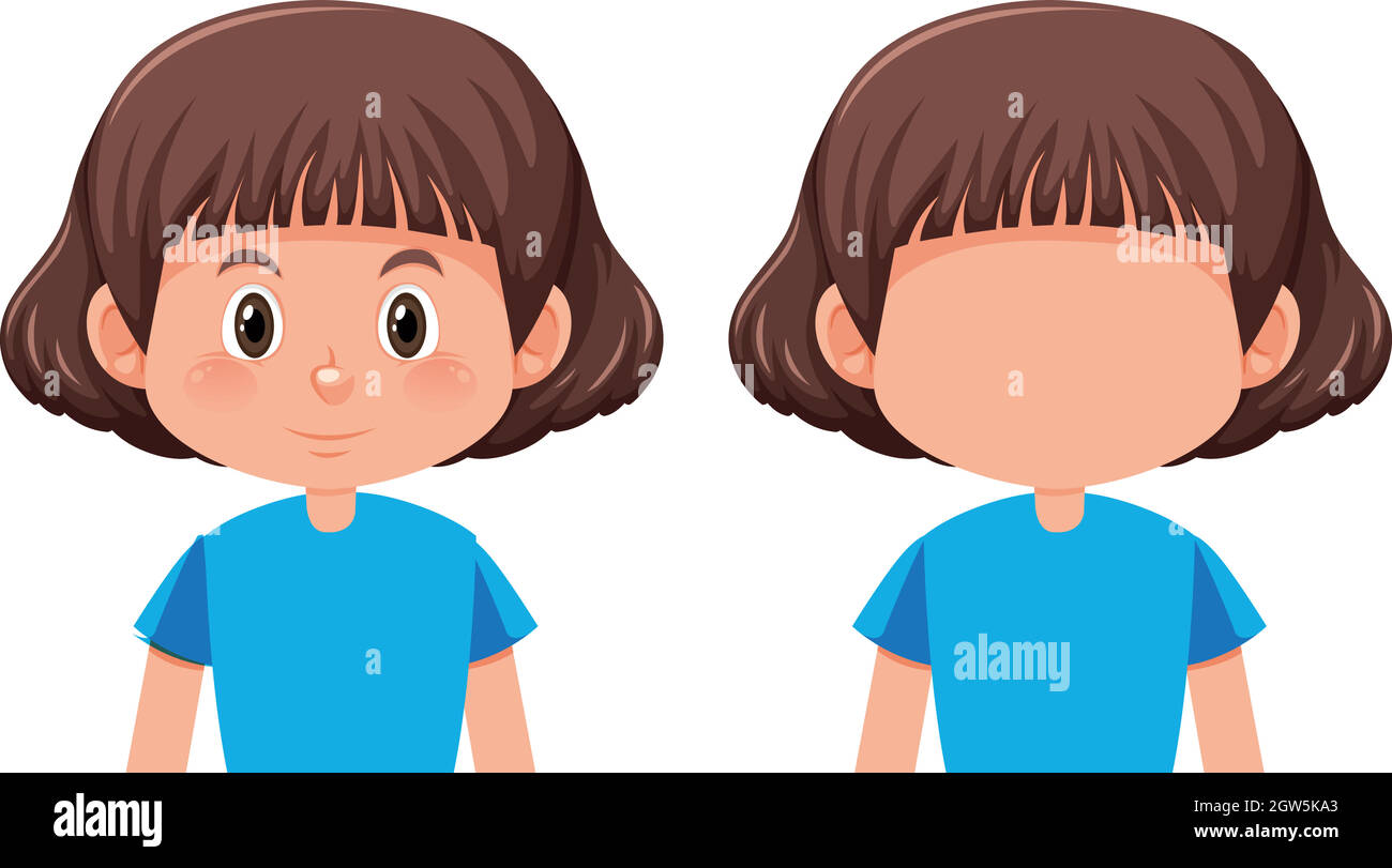 A bob hair girl character Stock Vector Image & Art - Alamy