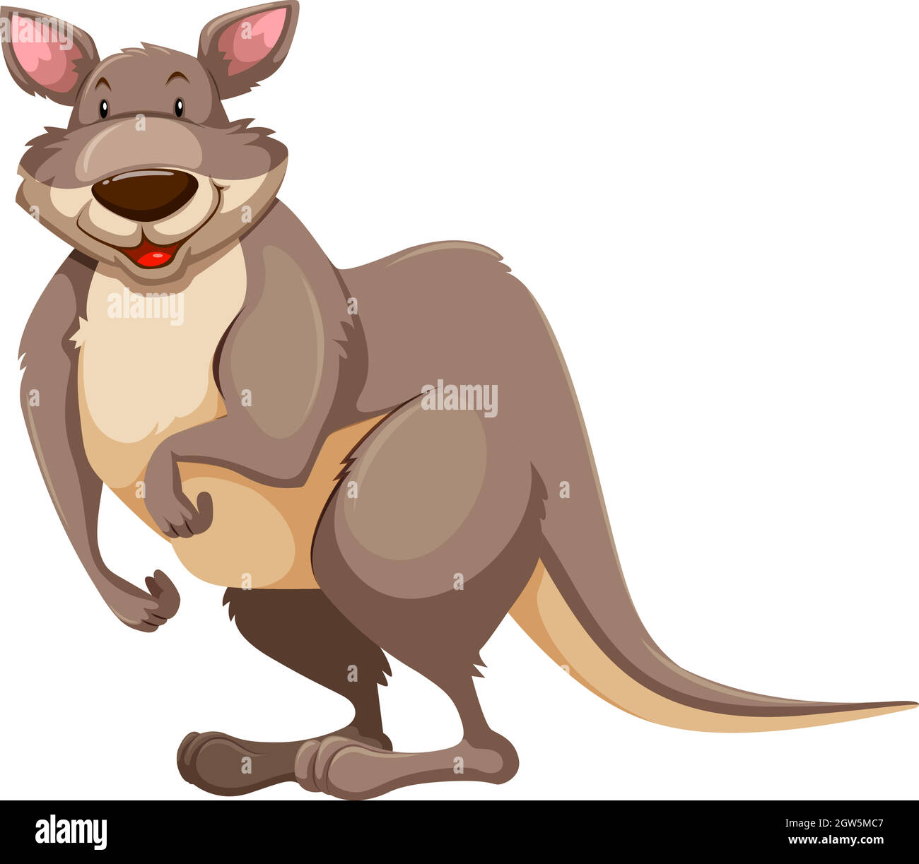 Kangaroo standing Stock Vector Images - Alamy