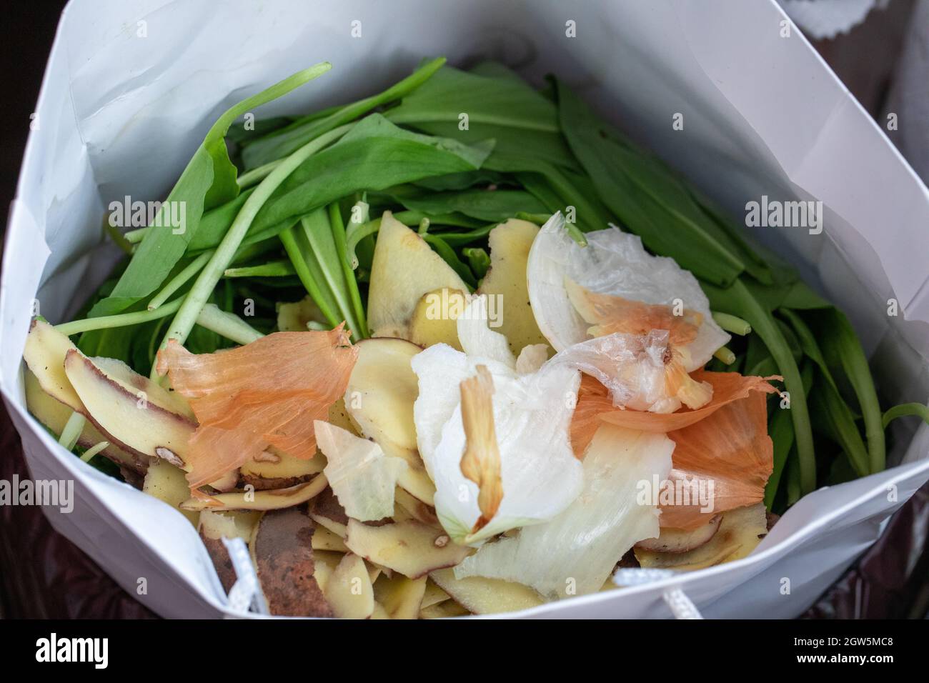 Composting of organic food residues. Compost in an environmentally ...