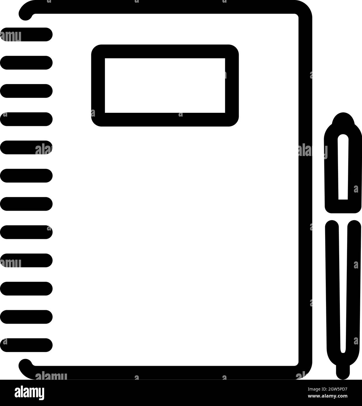 Icon Of Exercise Book Stock Vector Image & Art - Alamy