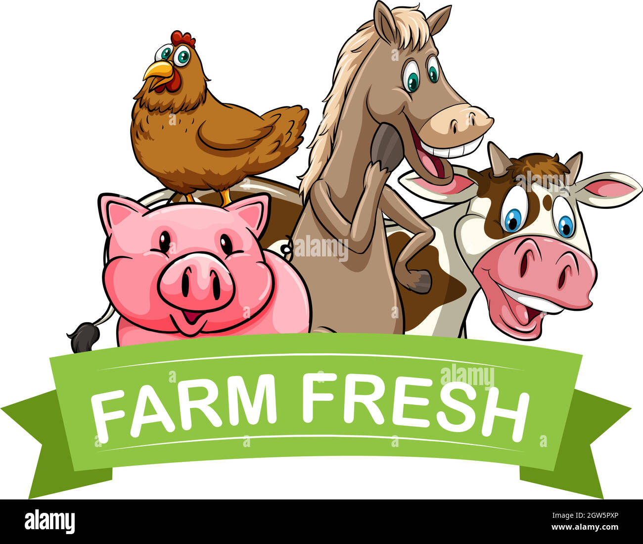 Farm fresh food label Stock Vector Image & Art - Alamy