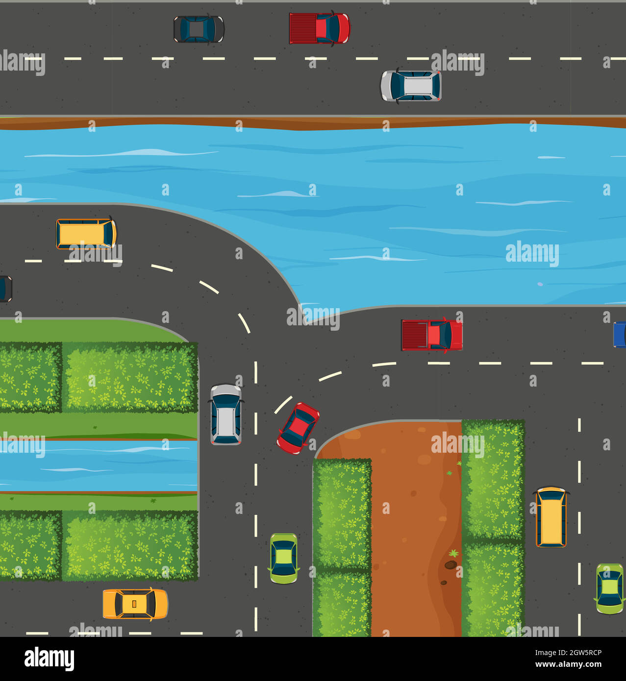 River transportation Stock Vector Images - Alamy