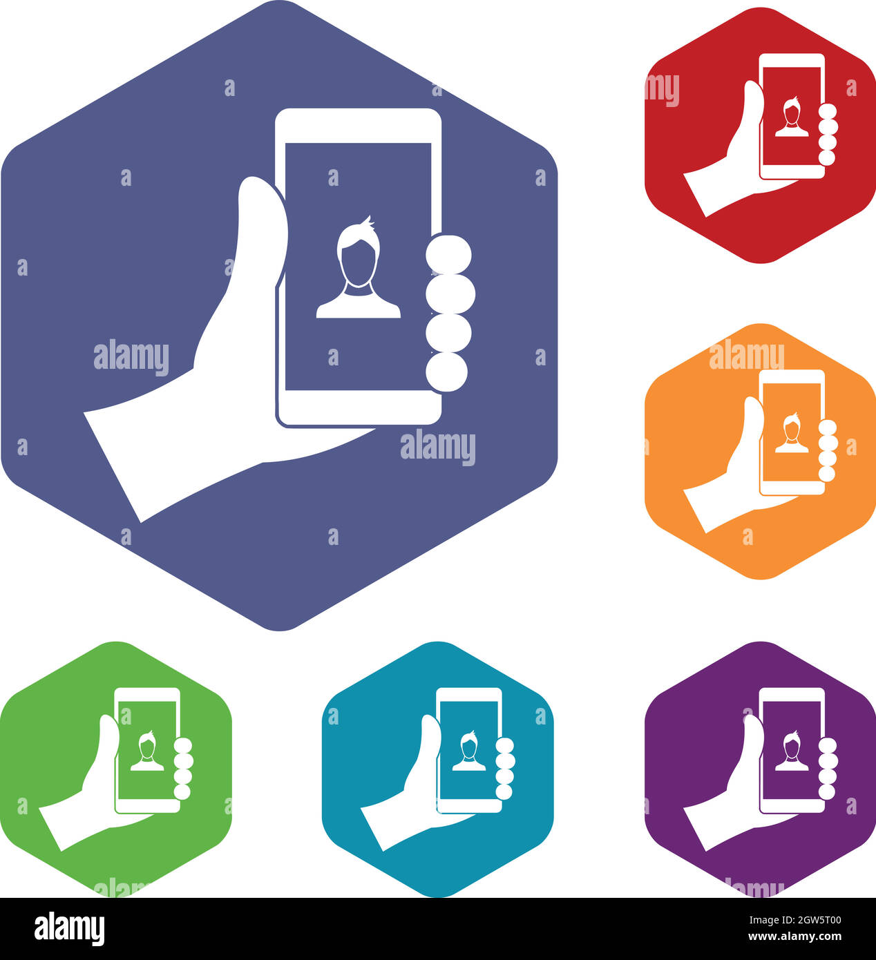 Electronic collection hand holding hi-res stock photography and images ...