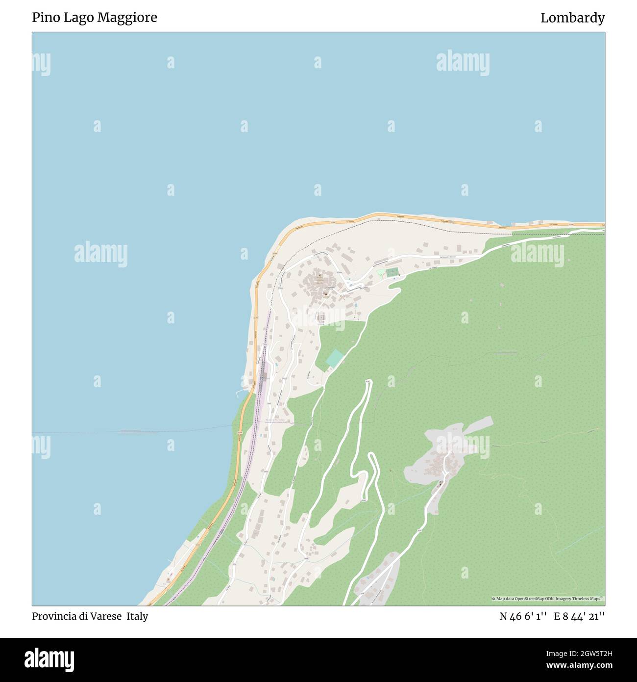Lago maggiore map Cut Out Stock Images & Pictures - Alamy