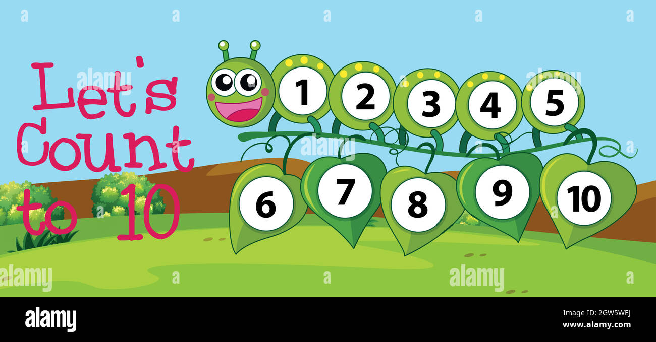 Math count number to ten Stock Vector Image & Art - Alamy
