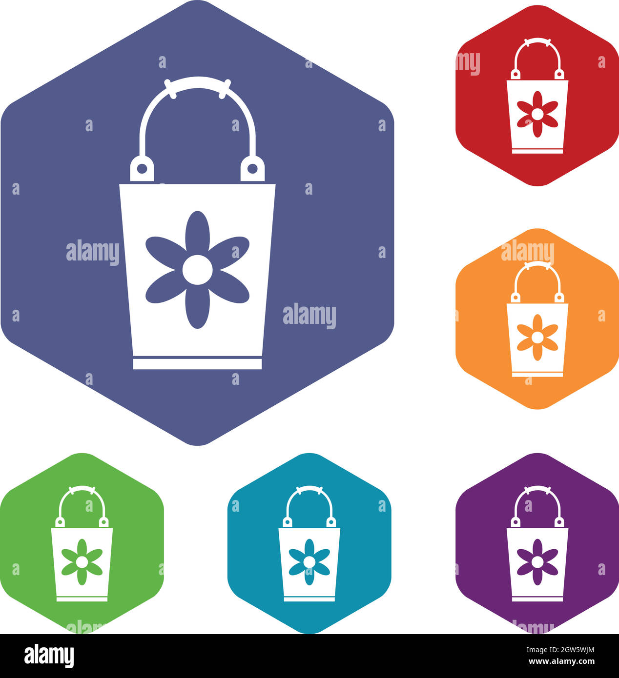 Recycling bucket Stock Vector Images - Alamy