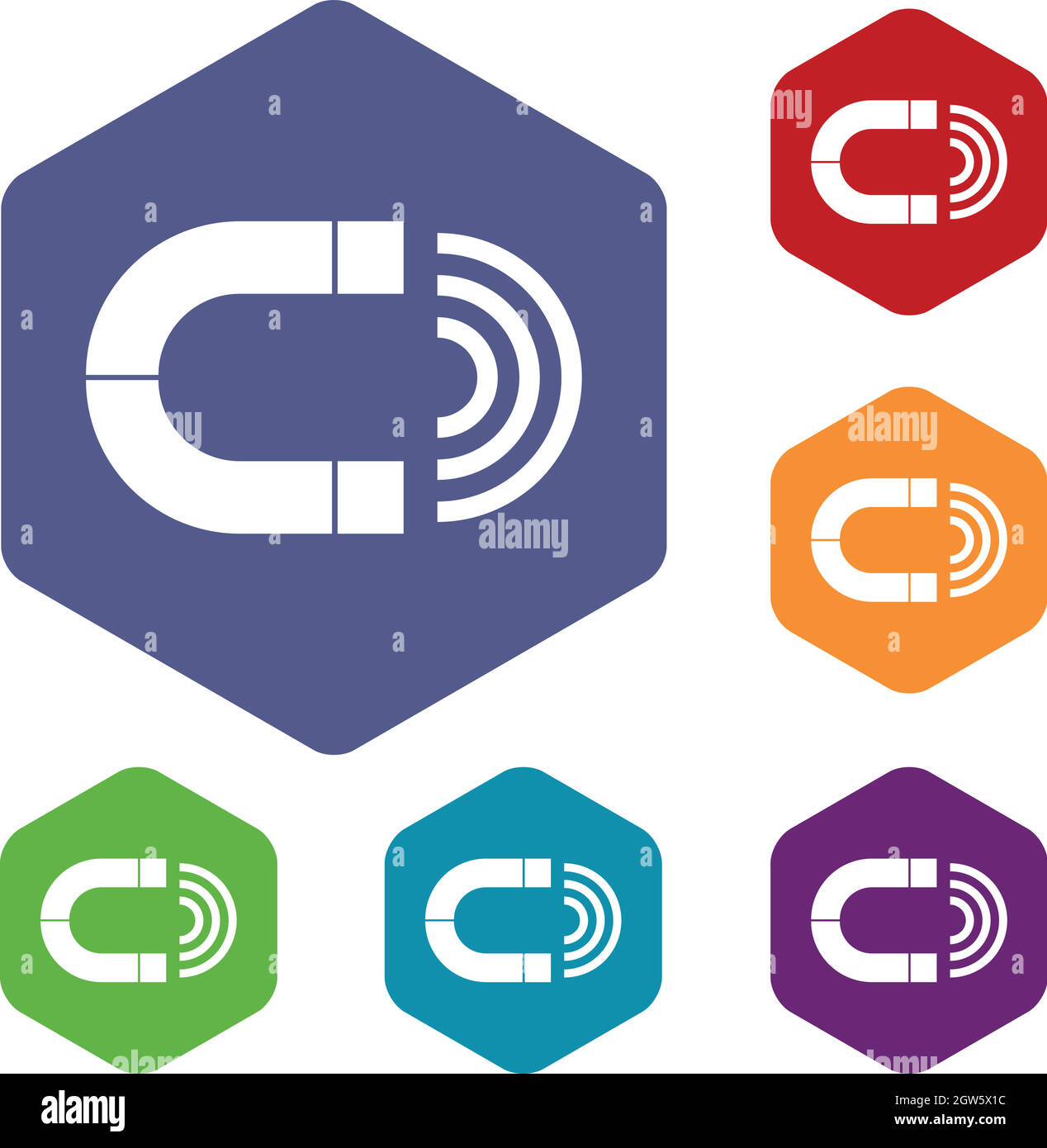 Magnet Icons Set Stock Vector Image & Art - Alamy