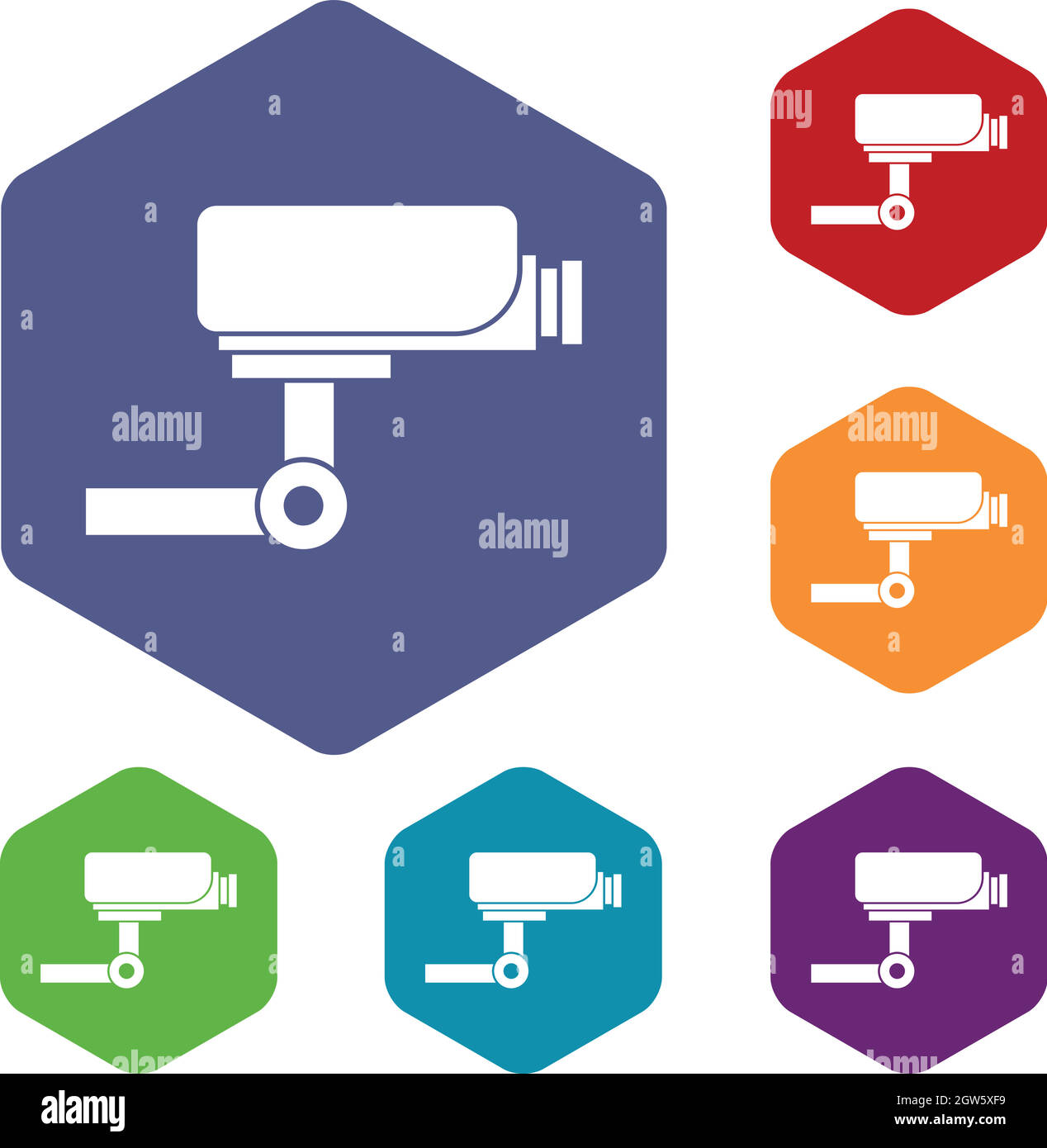 CCTV camera icons set Stock Vector Image & Art - Alamy