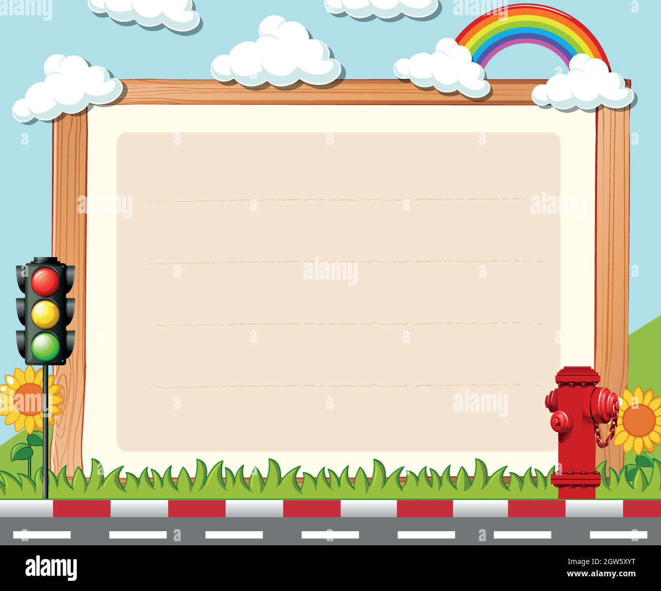 A cute blank note Stock Vector Image & Art - Alamy