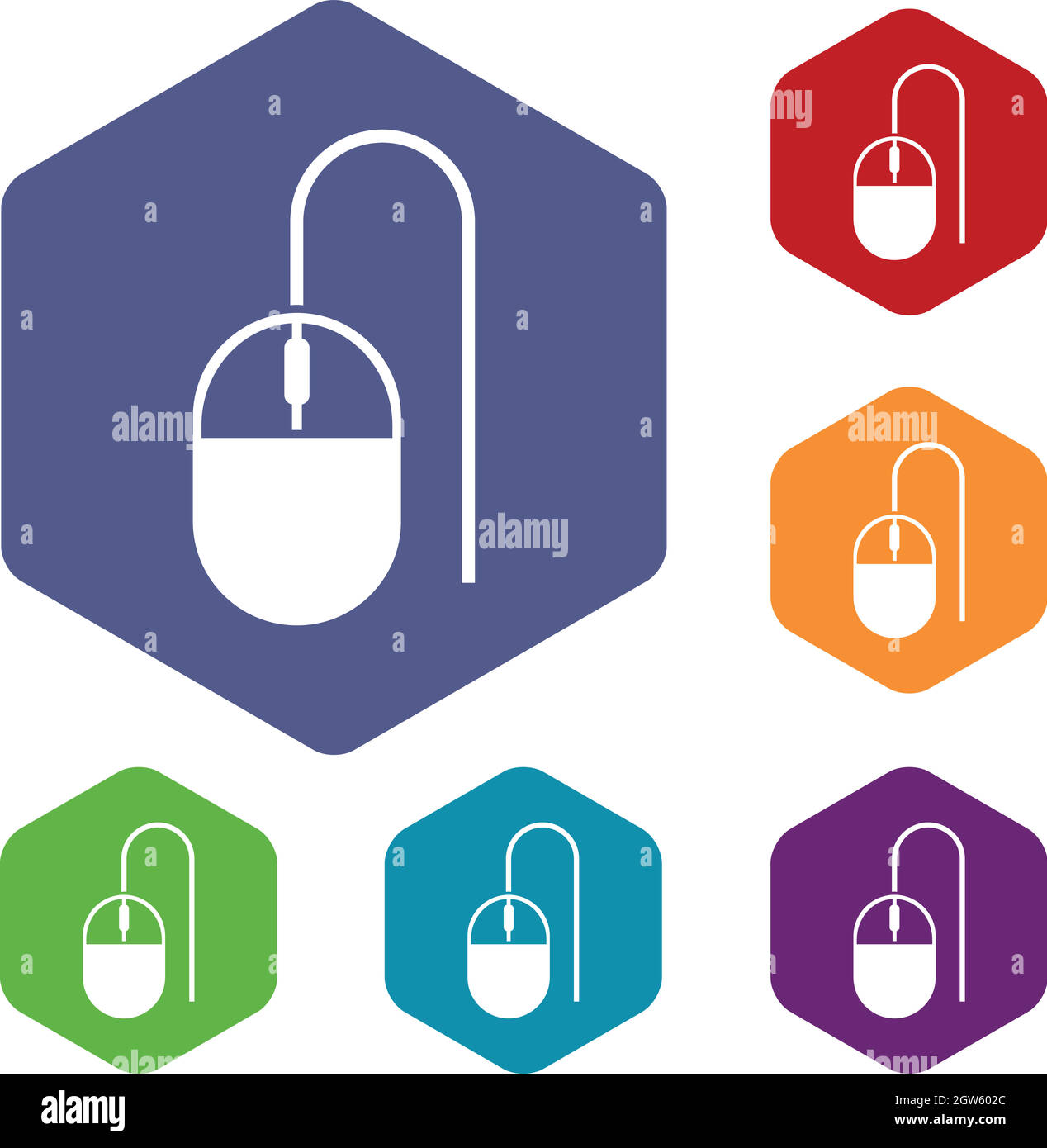 Computer mouse icons set Stock Vector Image & Art - Alamy