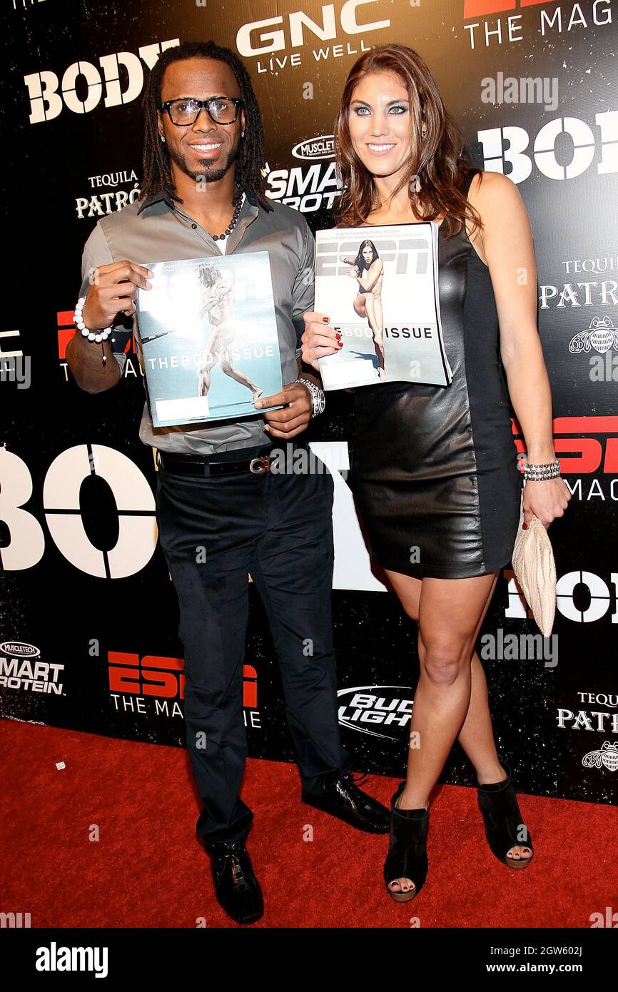 New York, NY, USA. 6 October, 2011. Jose Reyes, Hope Solo at the ESPN ...