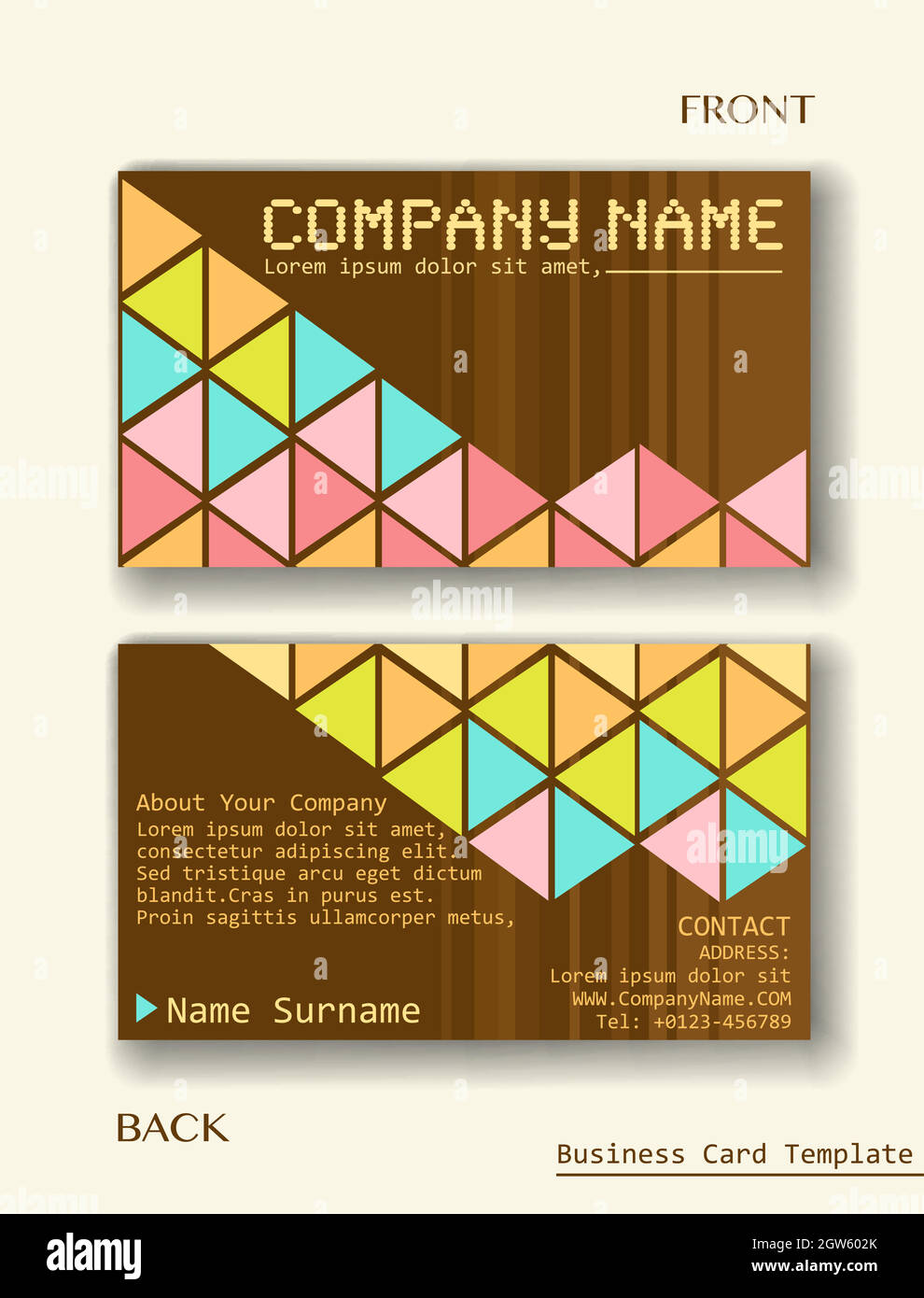 A business card layout Stock Vector Image & Art - Alamy