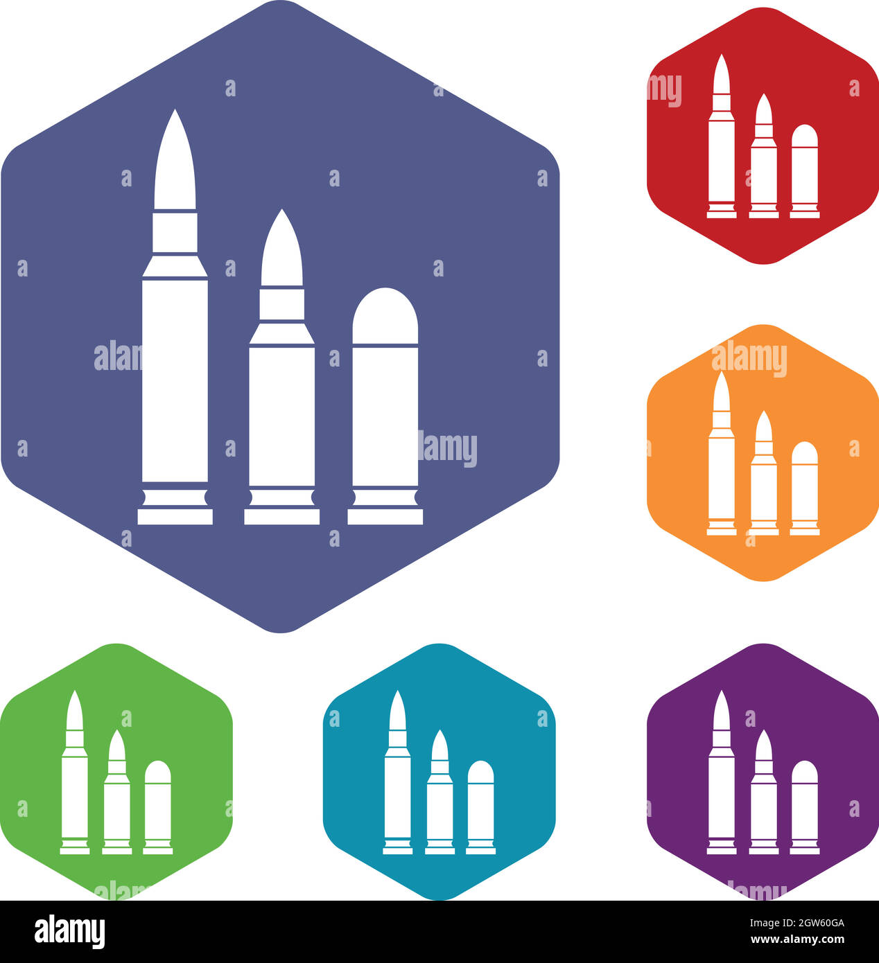 Bullets icons set Stock Vector Image & Art - Alamy