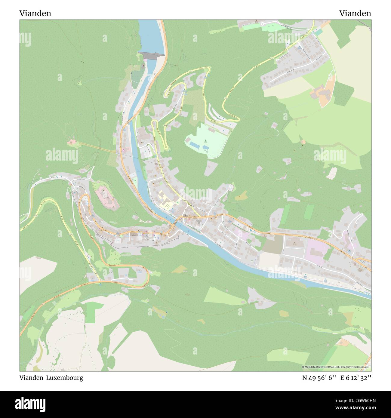 Vianden, Vianden, Luxembourg, Vianden, N 49 56' 6'', E 6 12' 32'', map ...