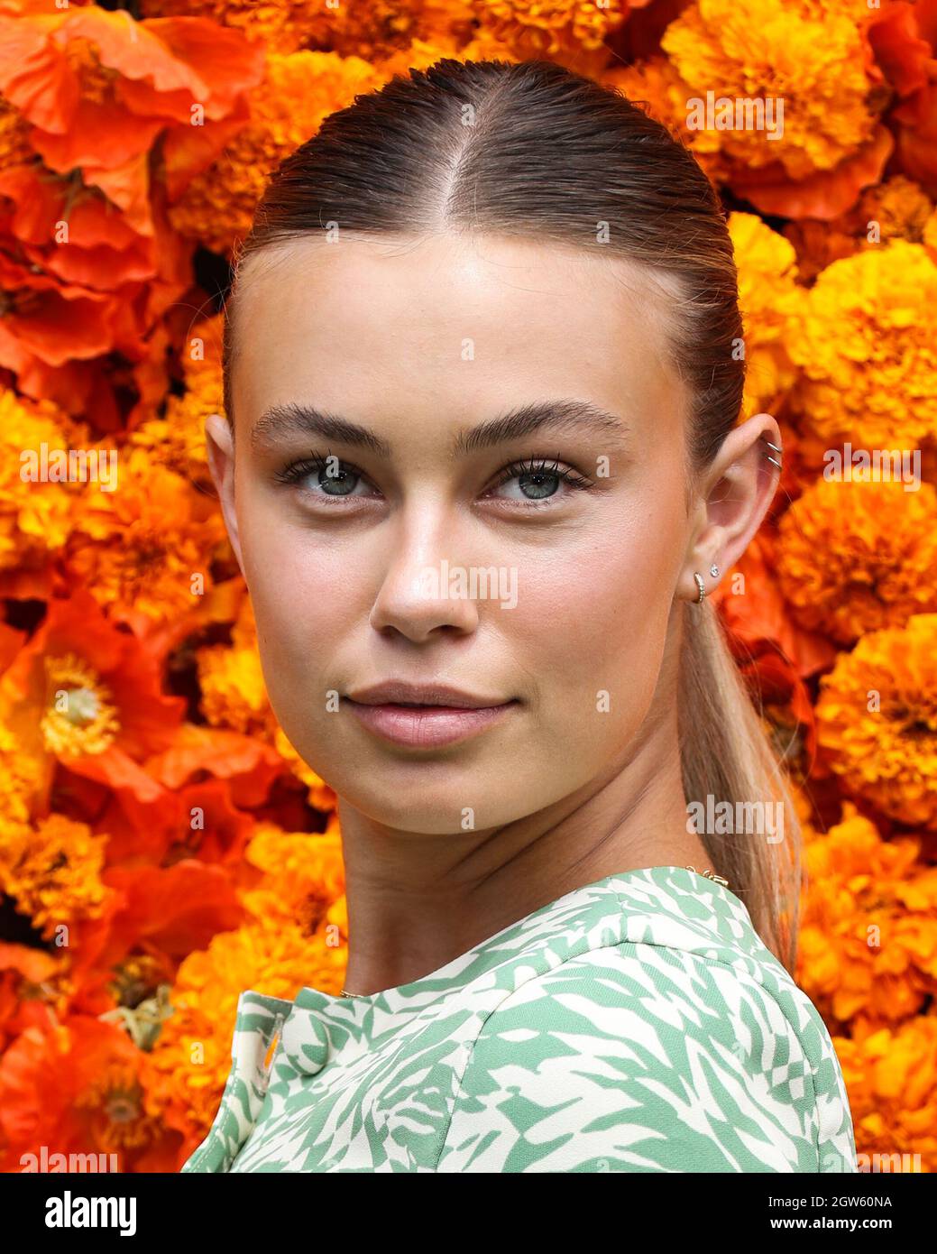 PACIFIC PALISADES, LOS ANGELES, CALIFORNIA, USA - OCTOBER 02: Model ...