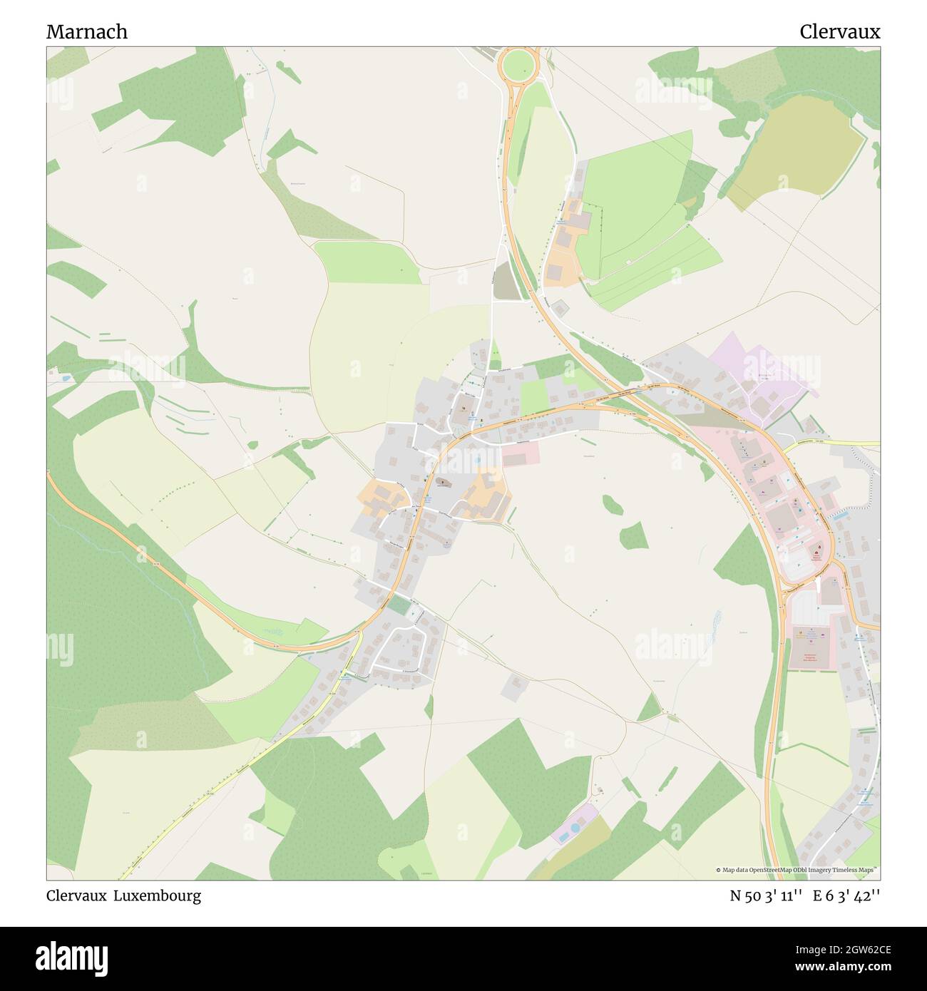 Marnach, Clervaux, Luxembourg, Clervaux, N 50 3' 11'', E 6 3' 42'', map ...