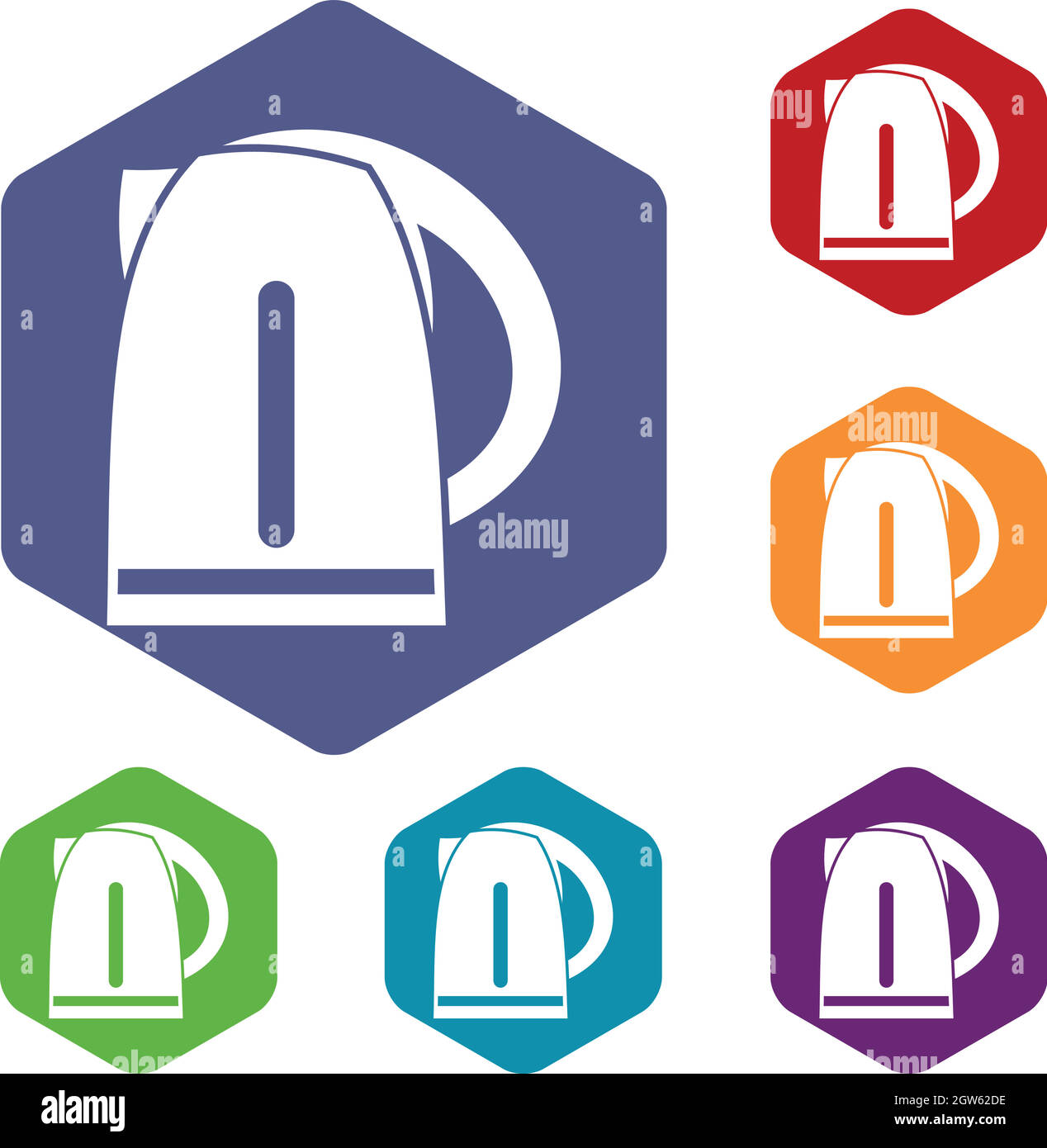 Electric kettle icons set Stock Vector Image & Art - Alamy