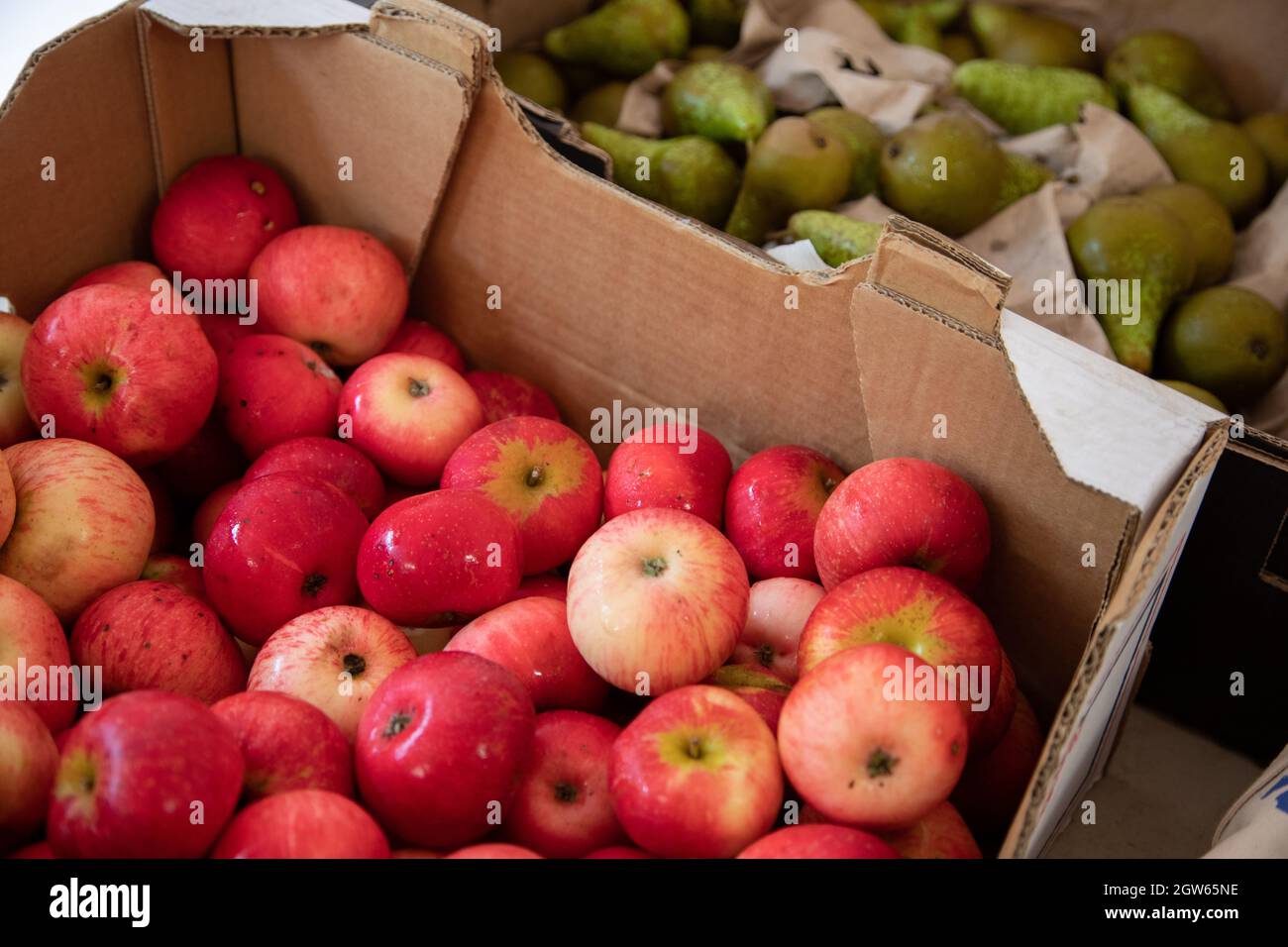 Box of pears hi-res stock photography and images - Alamy