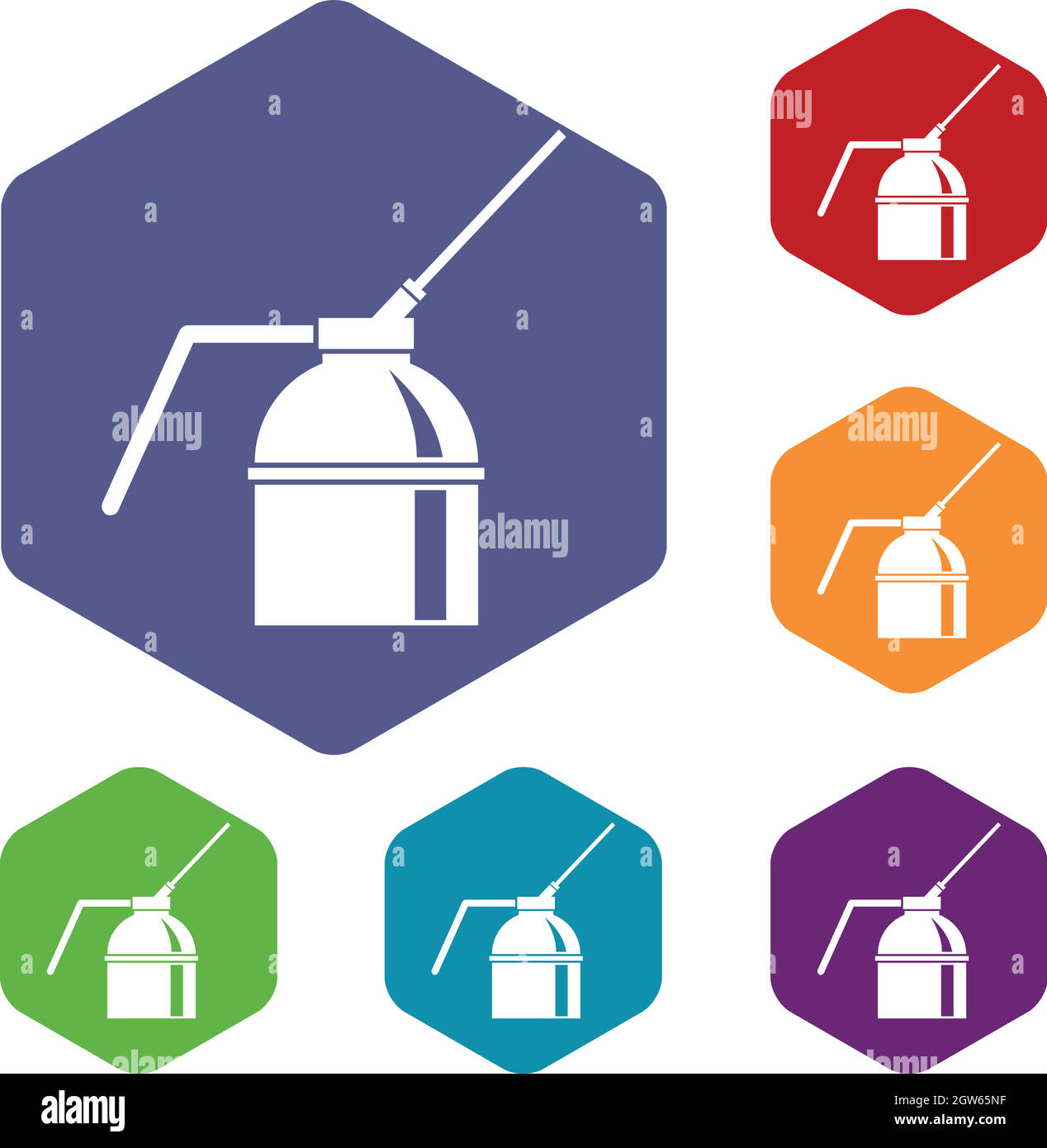 Can of spray paint icons set Stock Vector Image & Art - Alamy