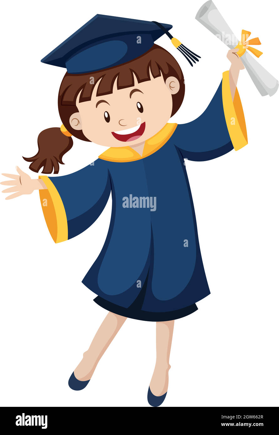 Diploma holding Stock Vector Images - Alamy