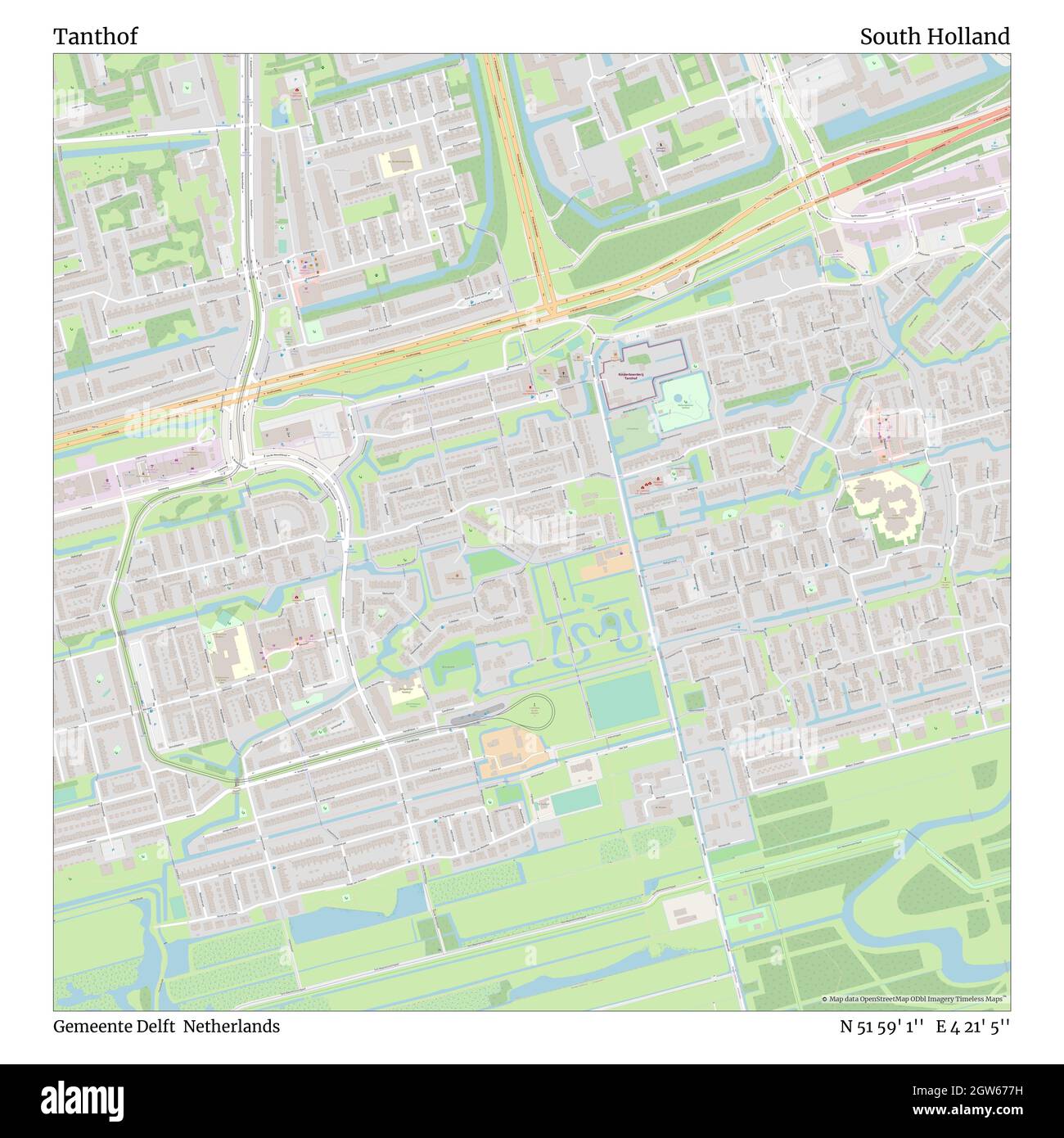Map of delft hi-res stock photography and images - Alamy