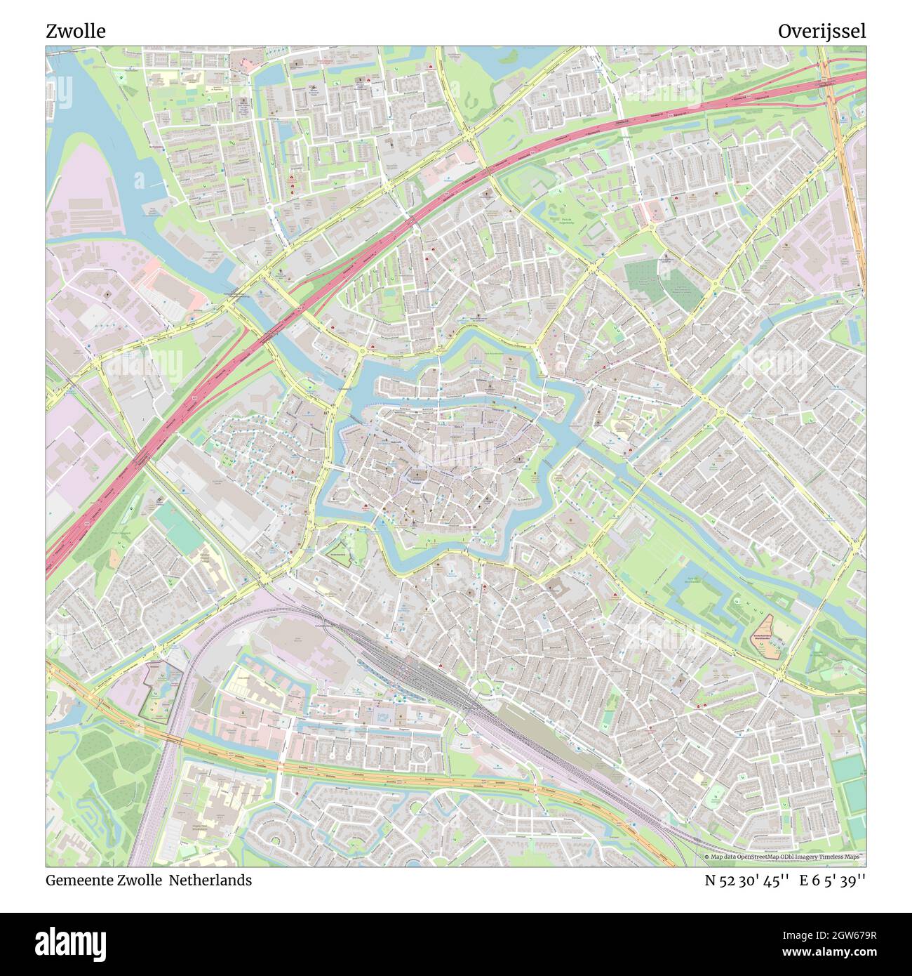 Zwolle map hi-res stock photography and images - Alamy