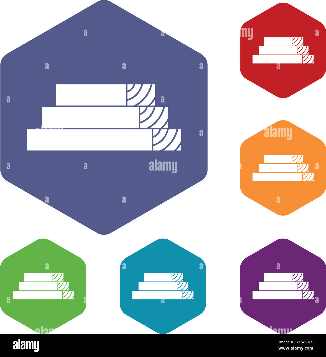 Wooden planks icons set Stock Vector Image & Art - Alamy