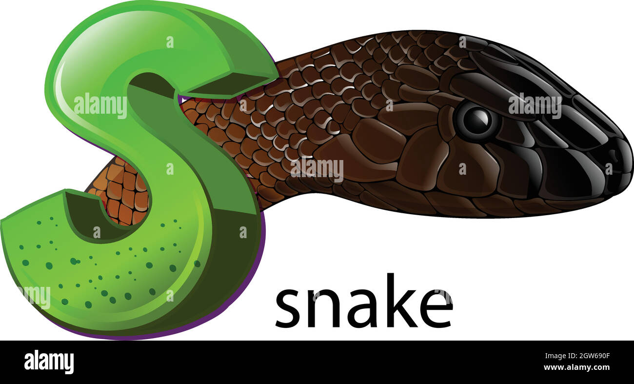 A letter S for snake Stock Vector Image & Art - Alamy