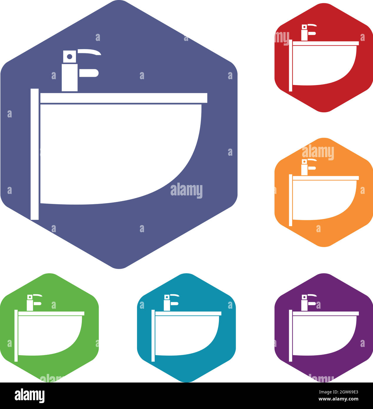 Wc toilet icons set Stock Vector Images - Alamy