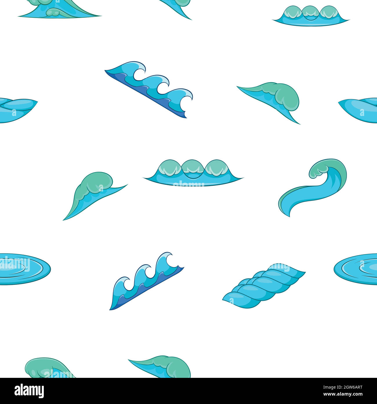 Sea water small waves Stock Vector Images - Alamy