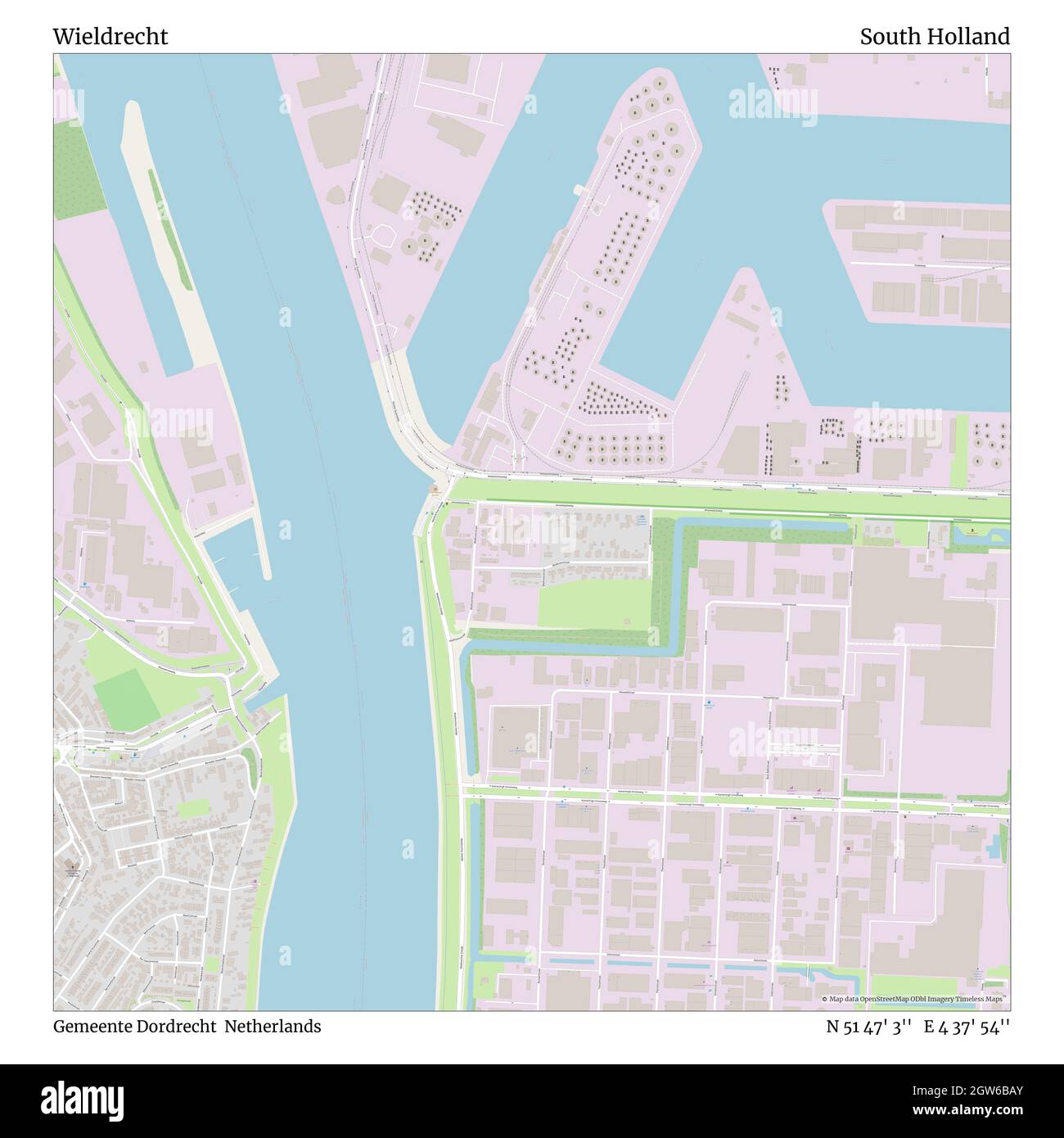 Map Of Dordrecht Cut Out Stock Images & Pictures - Alamy