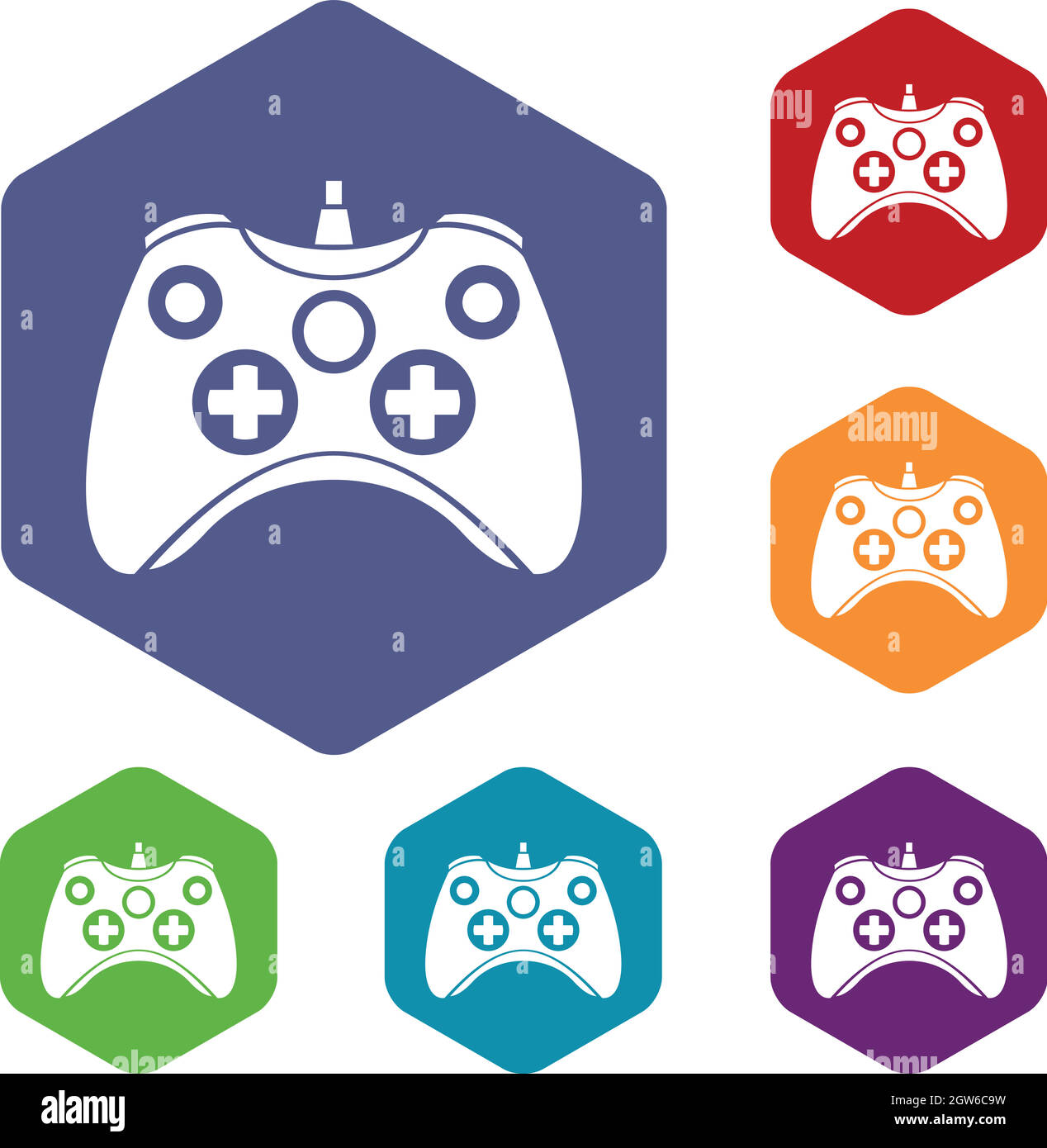 Video game controller icons set Stock Vector Image & Art - Alamy