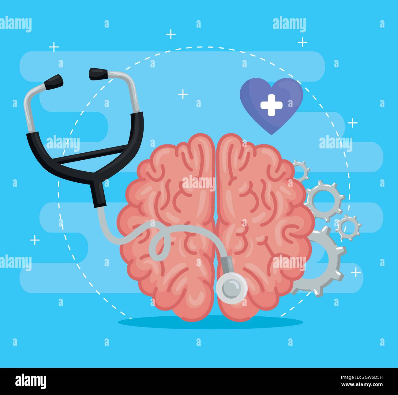 Stethoscope and gears hi-res stock photography and images - Alamy