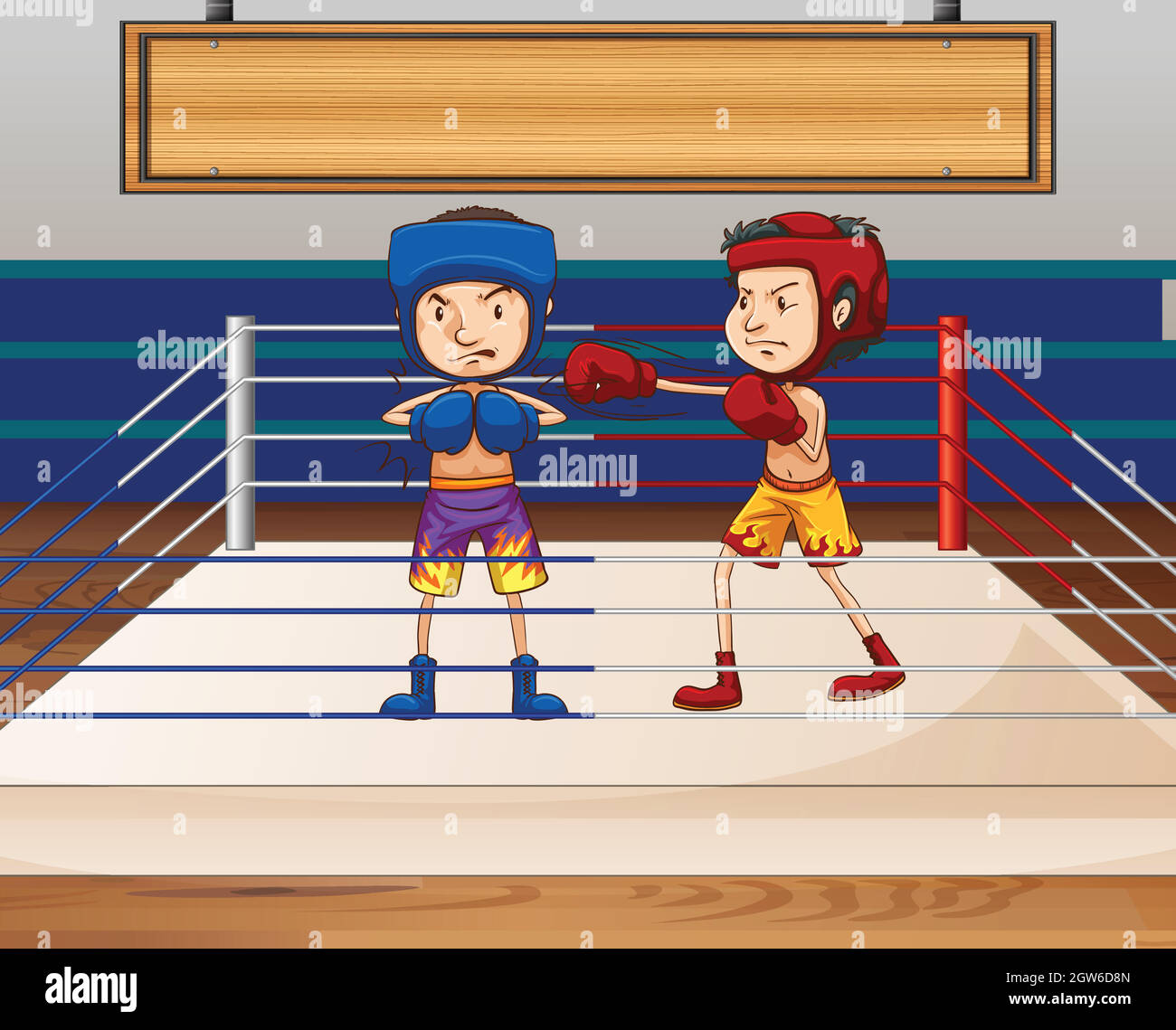 Boxing corner Stock Vector Images - Alamy
