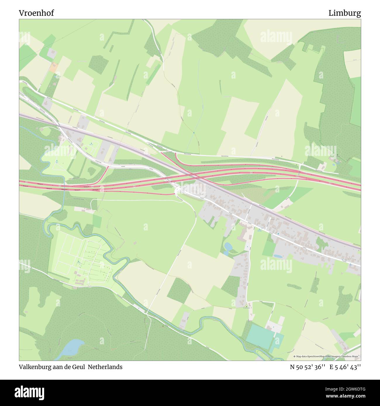 Vroenhof, Valkenburg aan de Geul, Netherlands, Limburg, N 50 52' 36 ...