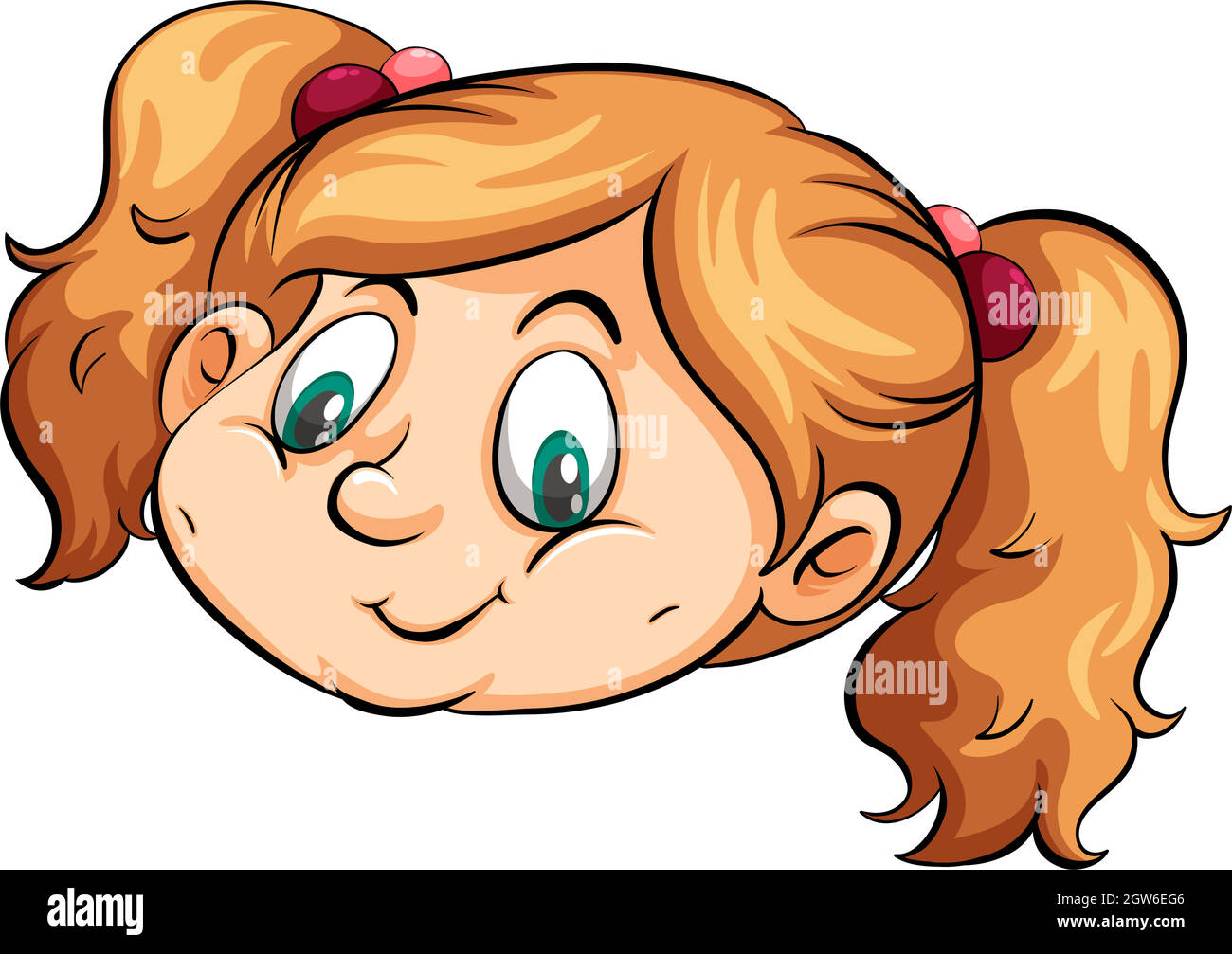 A cute face of a girl Stock Vector Image & Art - Alamy