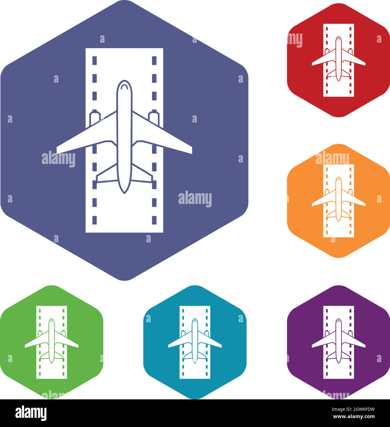 Runway taxiway Stock Vector Images - Alamy