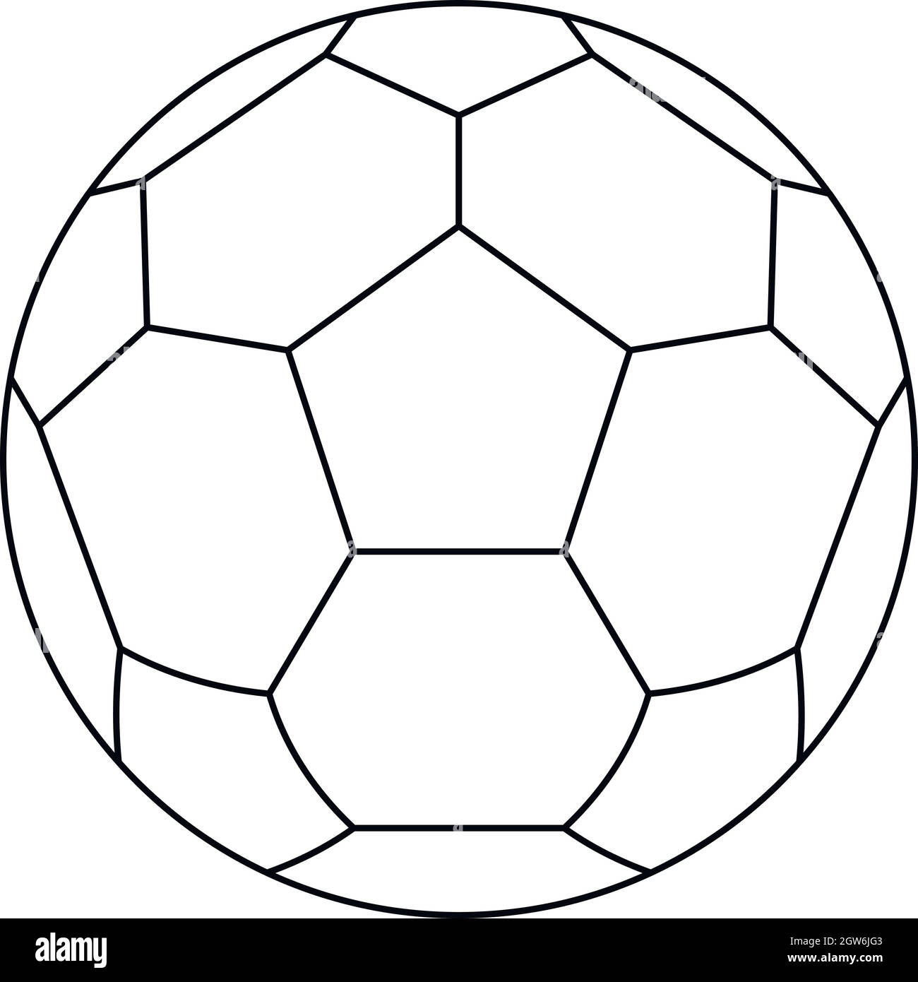 Soccer ball icon, outline style Stock Vector Image & Art - Alamy