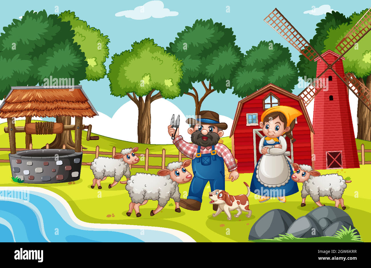 Old macdonald Stock Vector Images - Alamy