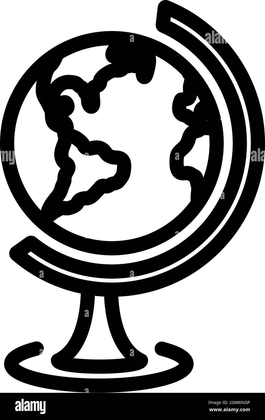 Globe outline Stock Vector Images - Alamy