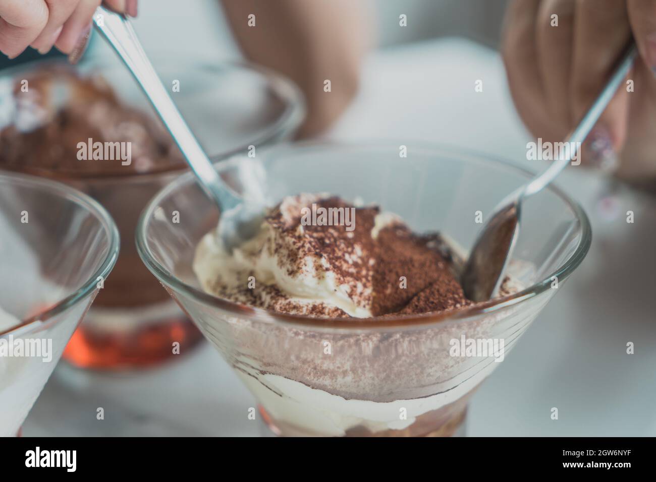 Enjoy Eating Ice Cream Stock Photo - Alamy
