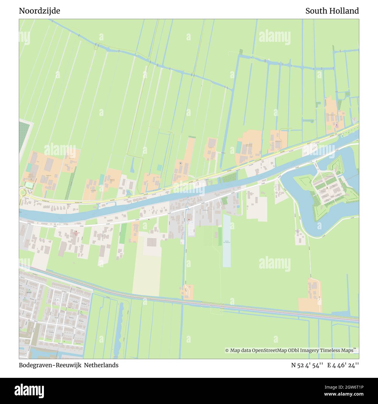 Noordzijde, Bodegraven-Reeuwijk, Netherlands, South Holland, N 52 4' 54 ...