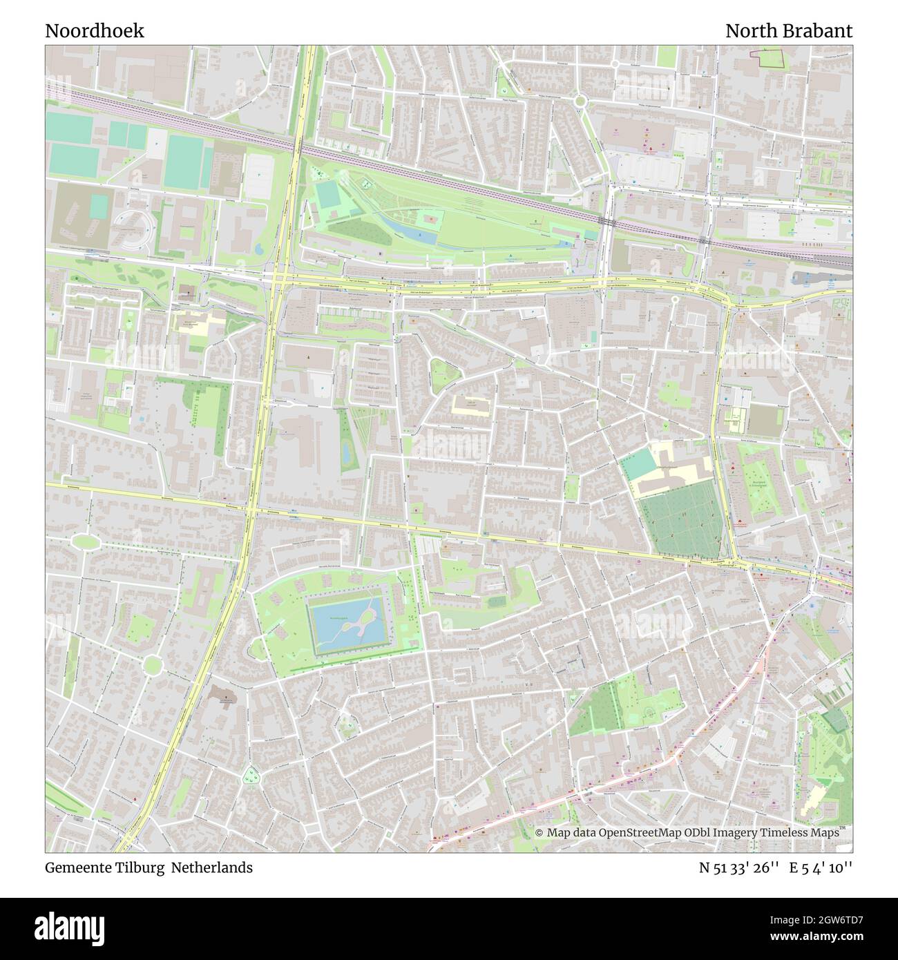 Map of tilburg hi-res stock photography and images - Alamy