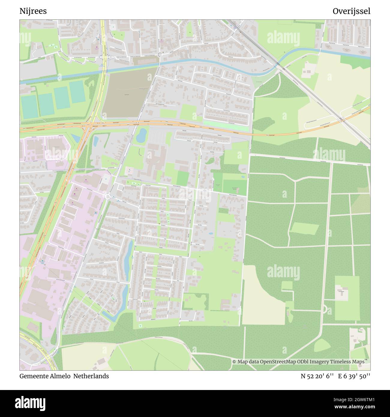 Nijrees, Gemeente Almelo, Netherlands, Overijssel, N 52 20' 6'', E 6 39 ...