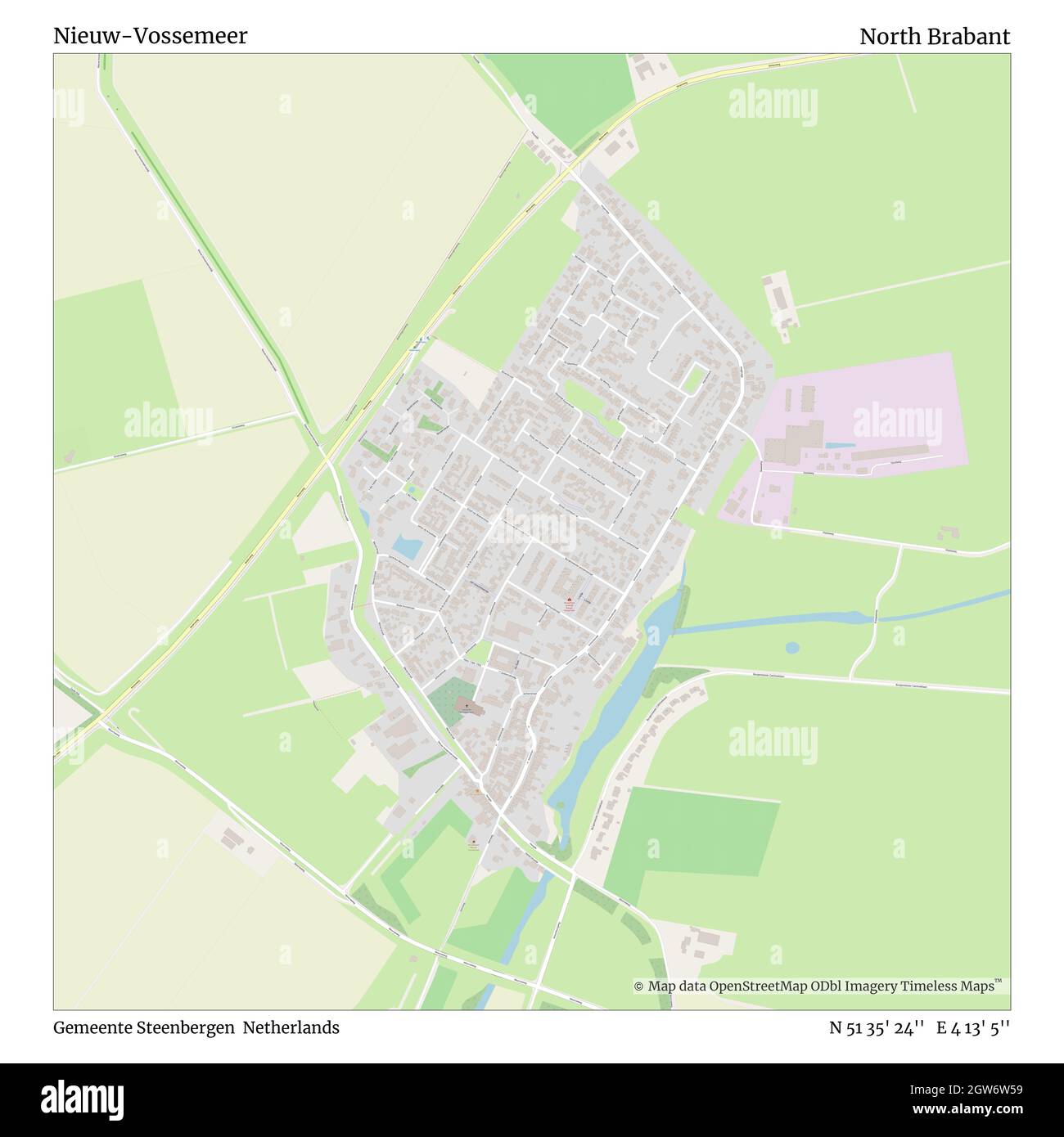 Nieuw-Vossemeer, Gemeente Steenbergen, Netherlands, North Brabant, N 51 ...