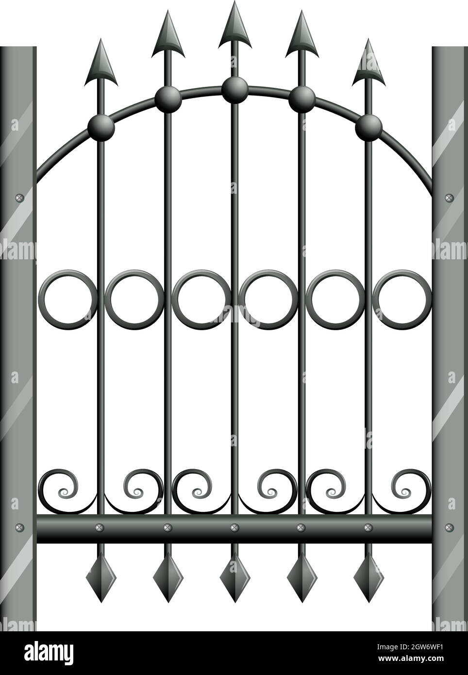 A steel gate Stock Vector Image & Art - Alamy