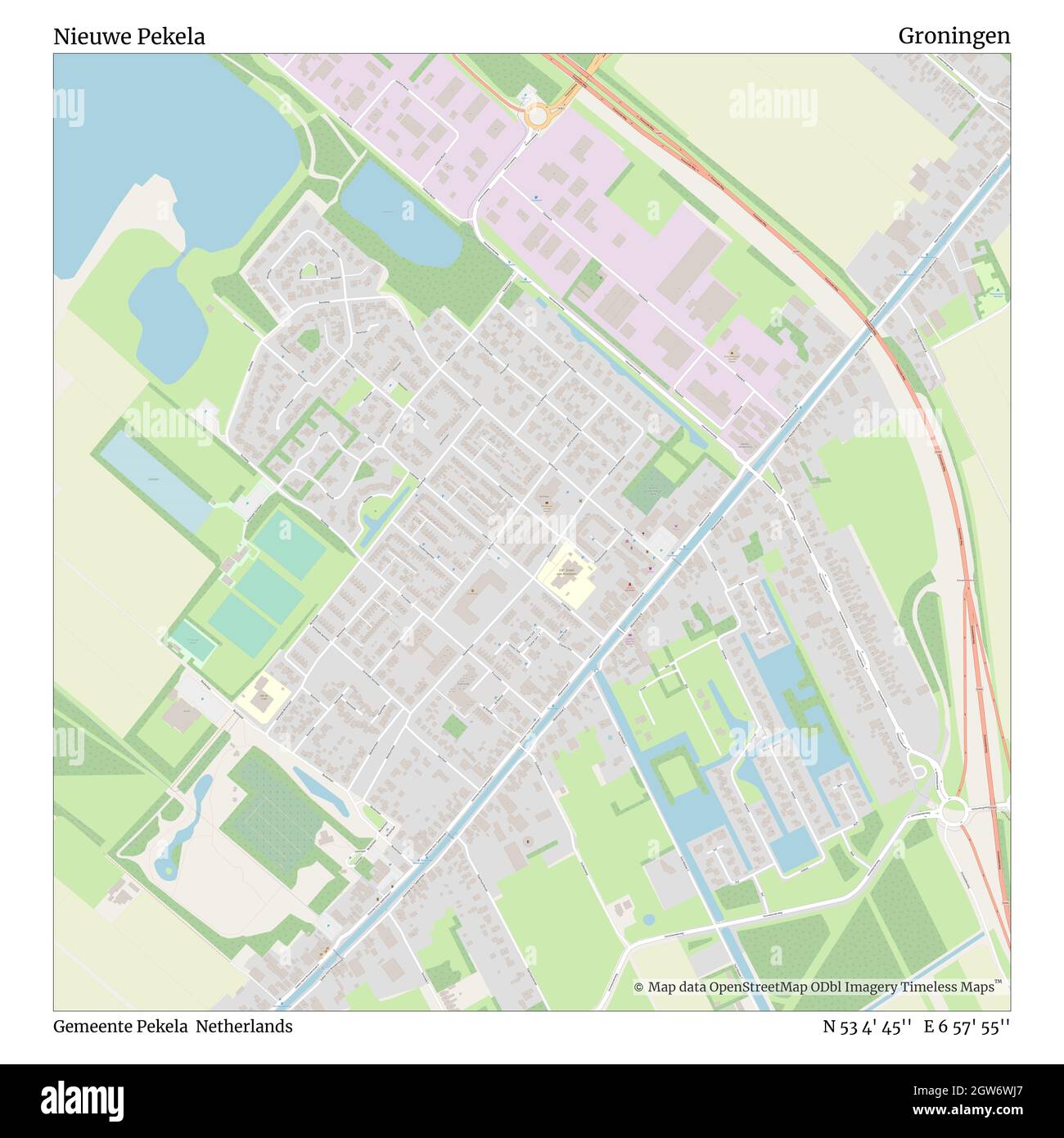 Nieuwe Pekela, Gemeente Pekela, Netherlands, Groningen, N 53 4' 45'', E ...