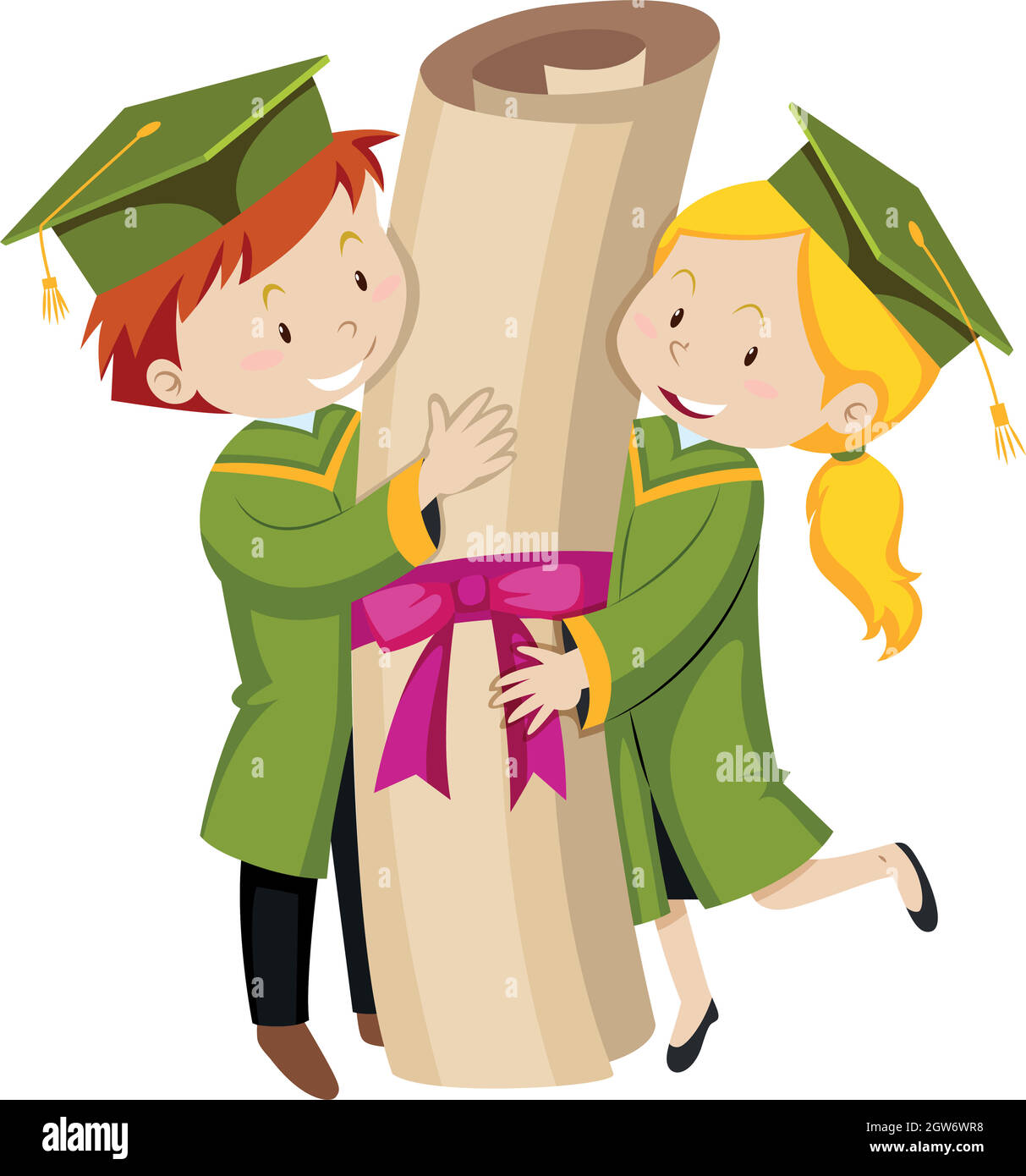 Clipart man in green Cut Out Stock Images & Pictures - Alamy