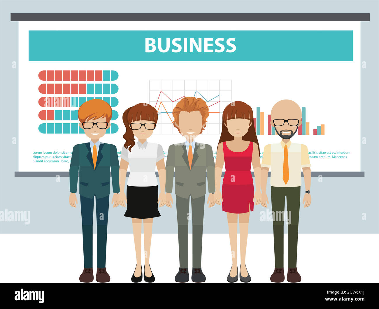 Office worker white board Stock Vector Images - Alamy